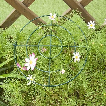 4 Sets Peony Support Cage,10" Dia. x 16" High Grow Through Hoops Grids ...