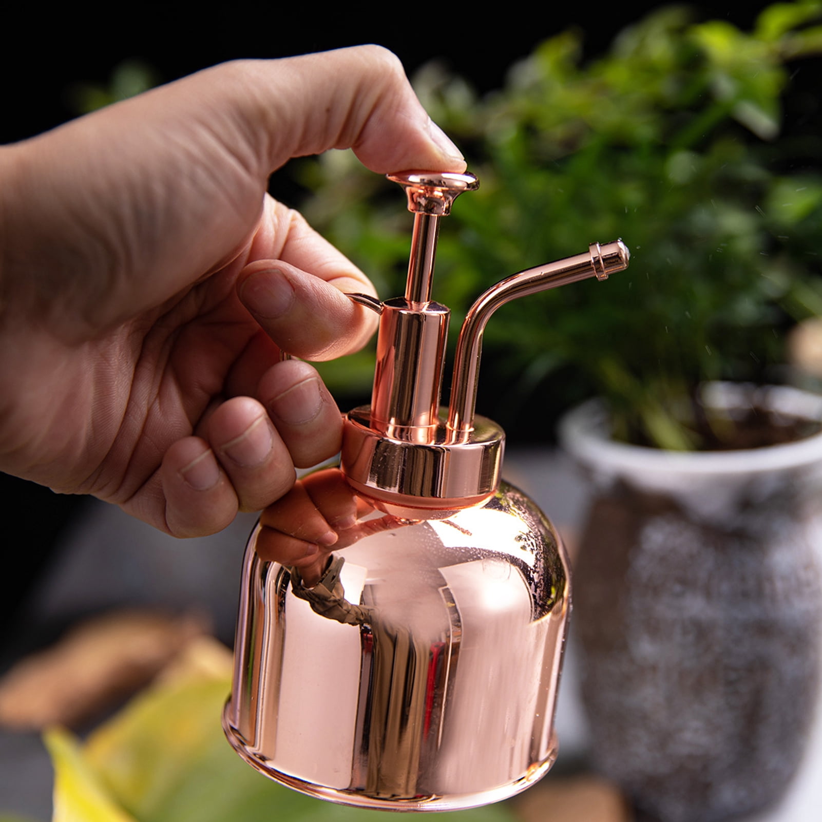 Travelwant Plant Mister, Tall Vintage Style Spritzer Bronze Plastic Top ...