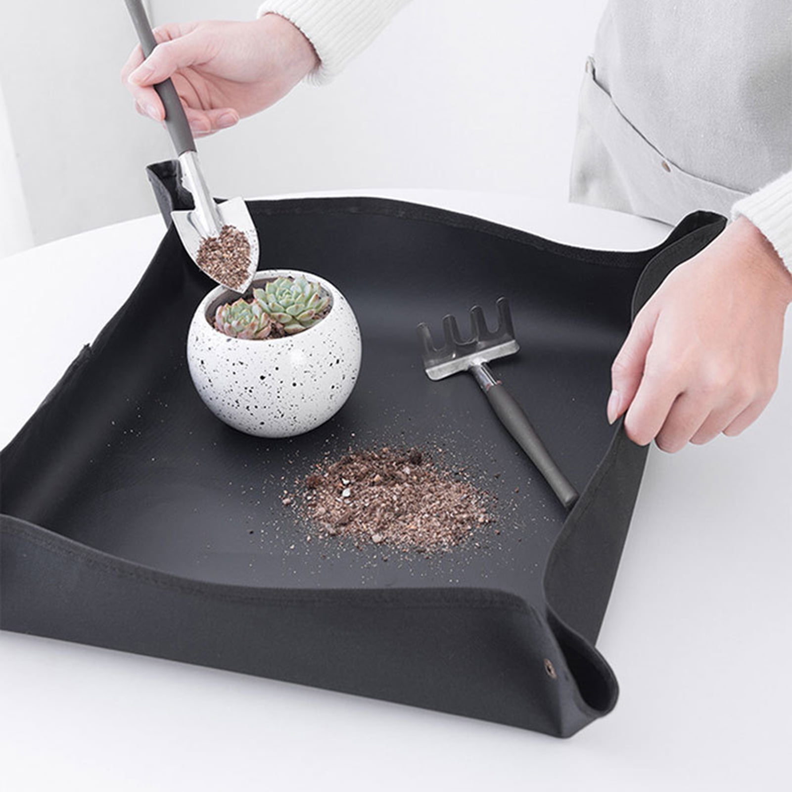 Travelwant Plant Repotting Mat Tidy Square Portable Indoor Gardening ...