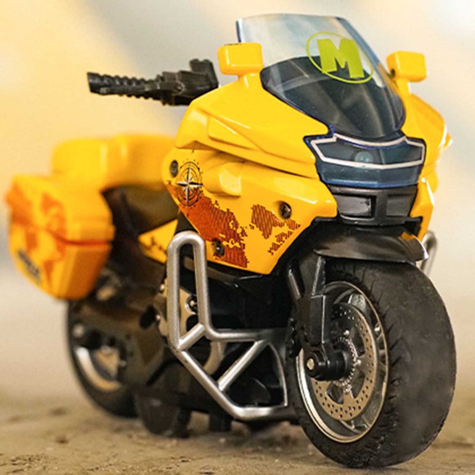 Travelwant Police Motorcycle Toy Vehicle Electronic Kids Patrol Bike ...