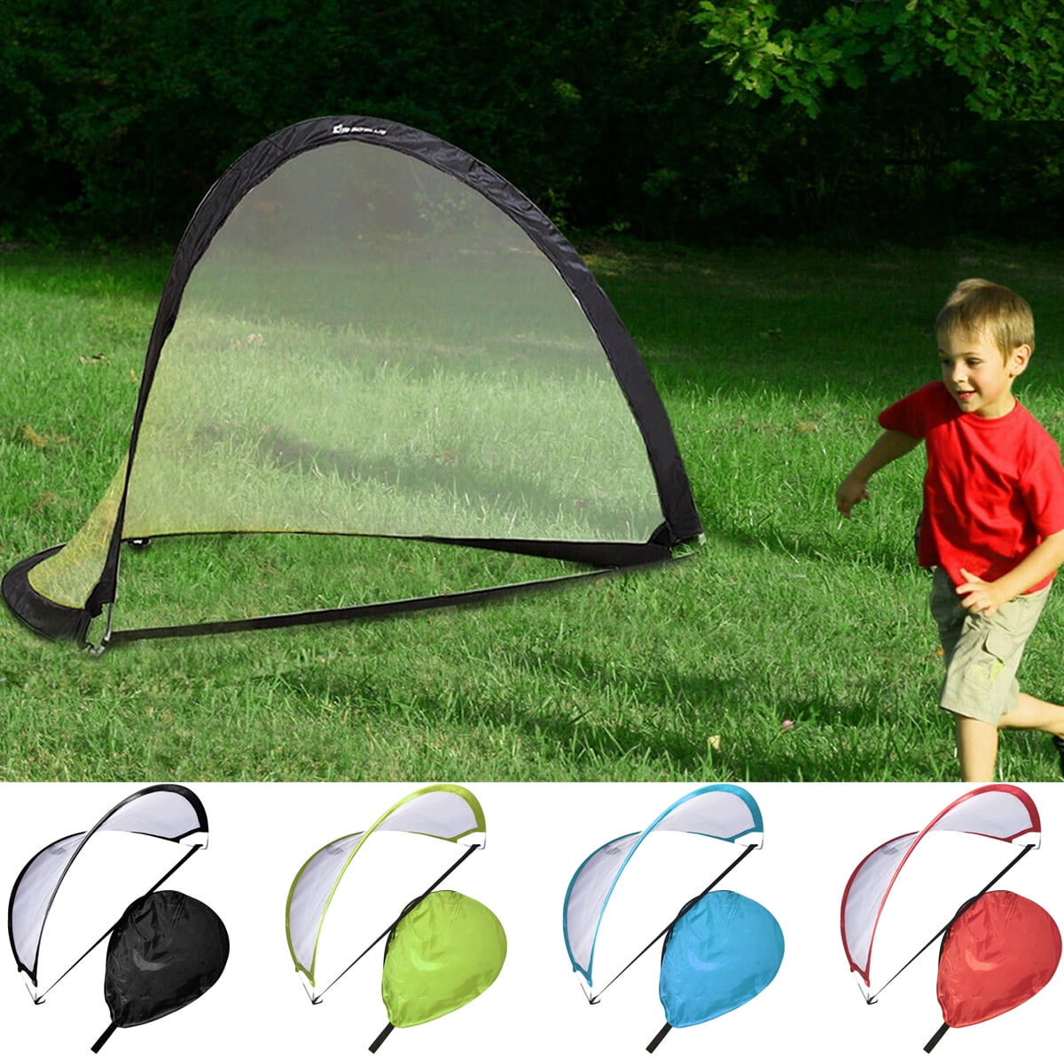 Travelwant Portable Pop Up Soccer Goals Soccer with Carry Bag Folding ...