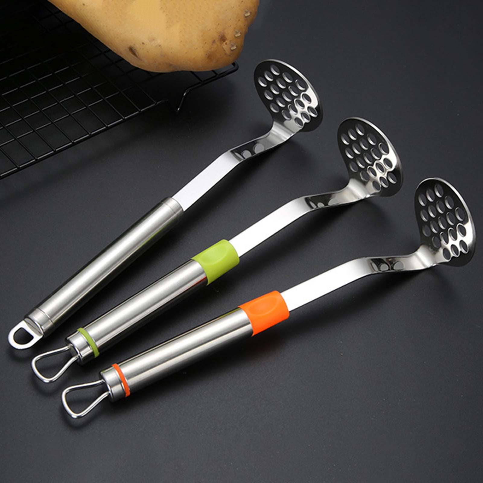 Travelwant Potato Masher Stainless Steel: Best Mashed Potatoes Masher ...