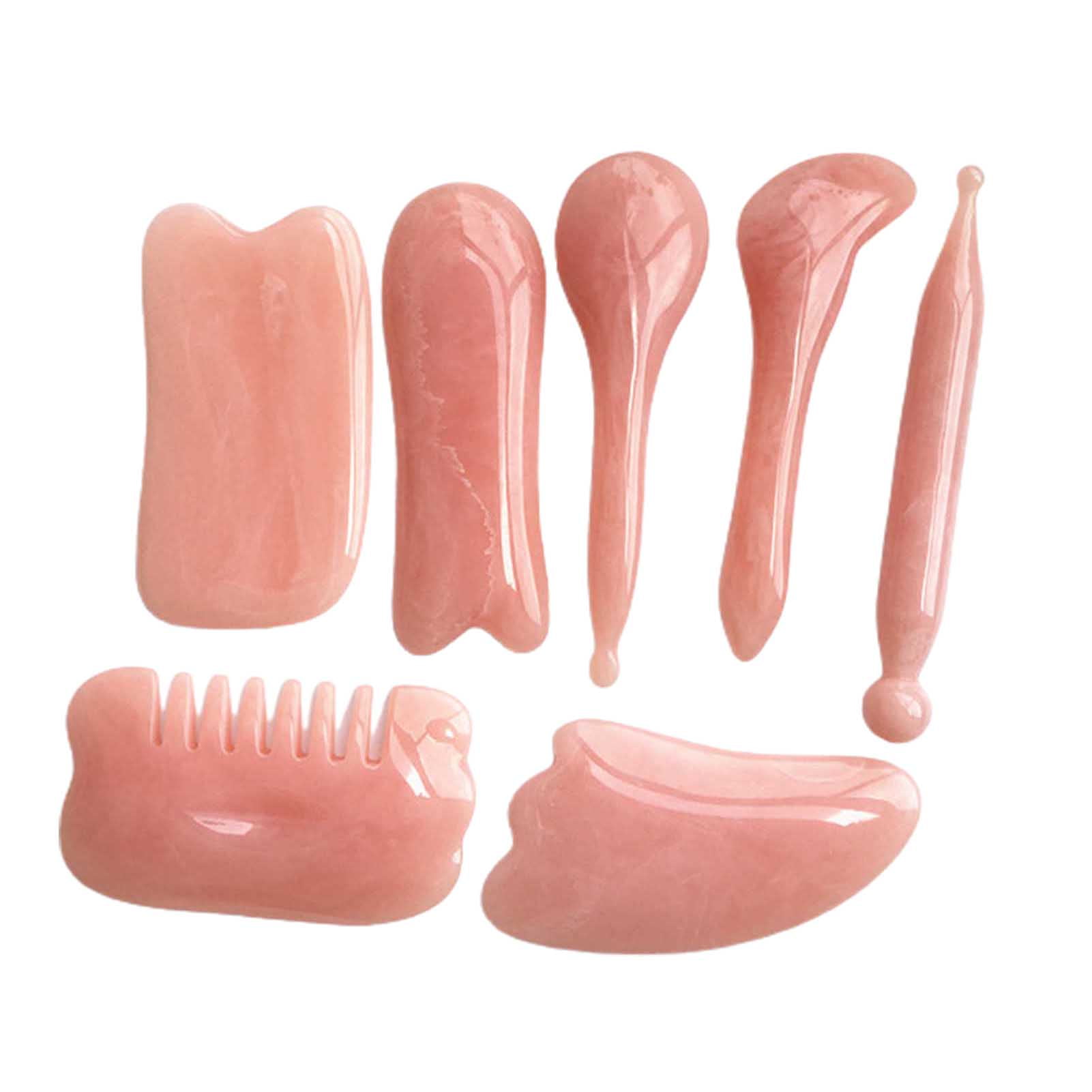 Travelwant Quartz Stone GuaSha Scraping Massage Tool, Healing Crystal ...