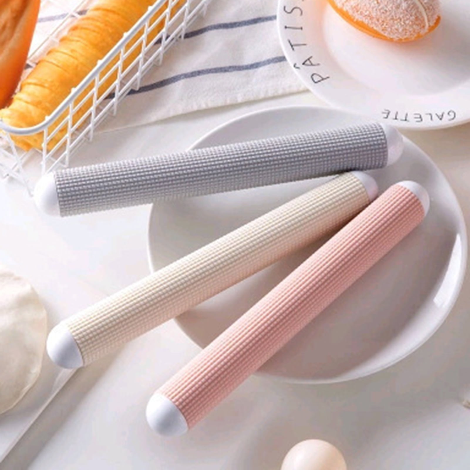 Travelwant Rolling Pin - Dough Roller Wood Rolling Pin for Baking ...