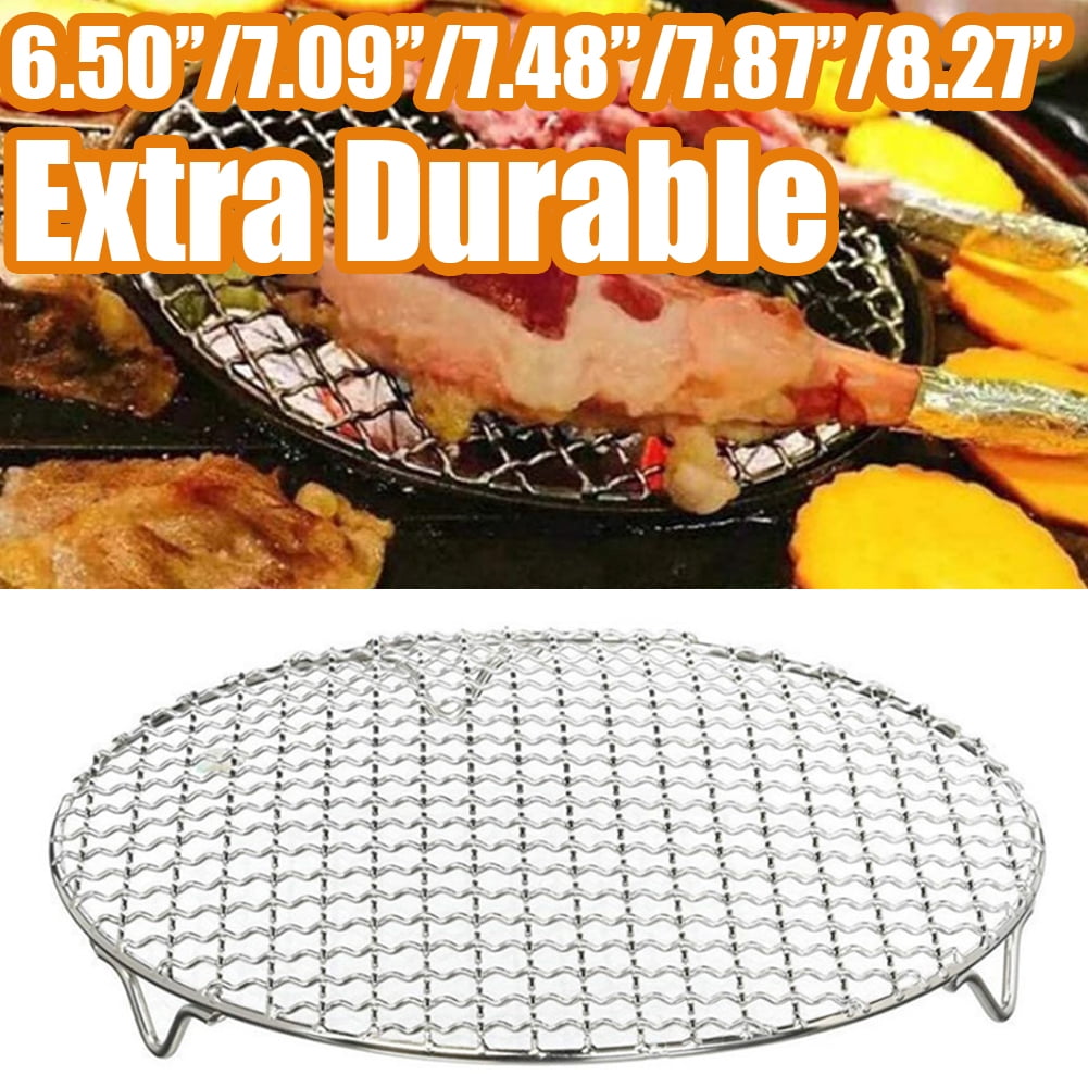 Travelwant Round Barbecue Grids Cross Wire Footed Steaming Stainless ...