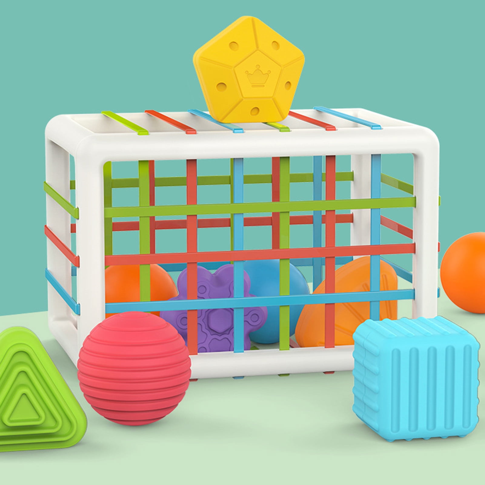 Travelwant Shape Sorter Baby Toys 12-18 Months, Montessori Learning ...