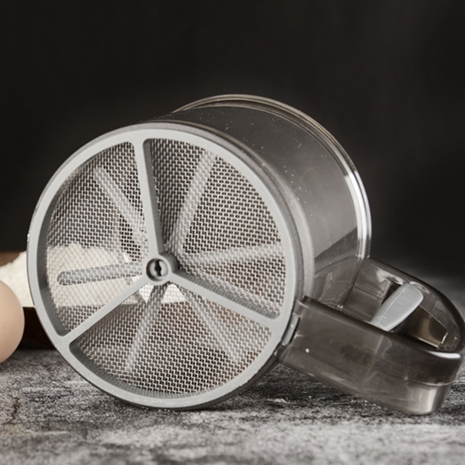 Travelwant Large Stainless Steel Flour Sifter with Double Layers Sieve ...
