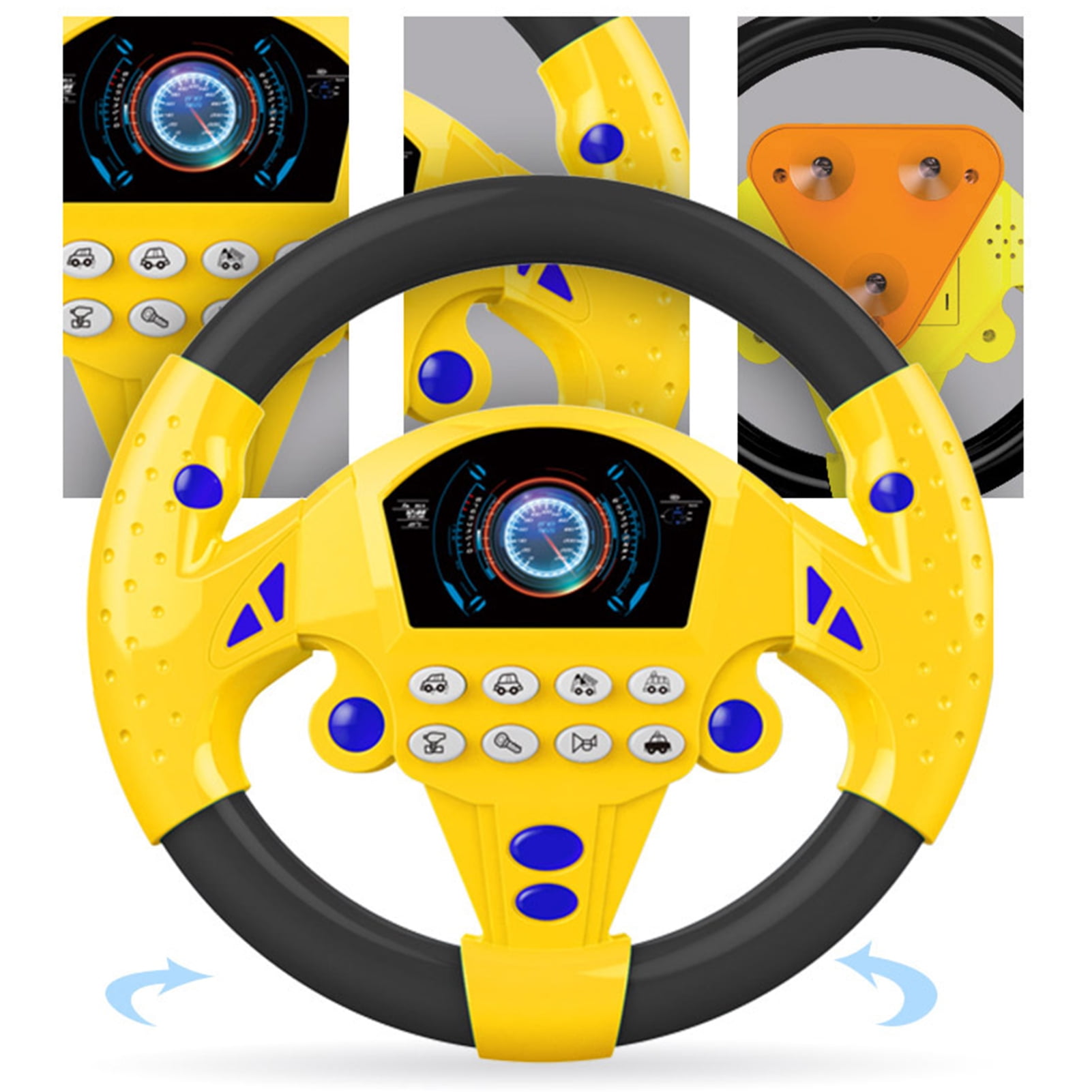 Travelwant Steering Wheel Toy with Motion Sensors, Music, Lights ...