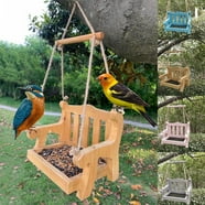 Backyard Essentials Porch Swing Bird Feeder Hanging Squirrel Feeder ...