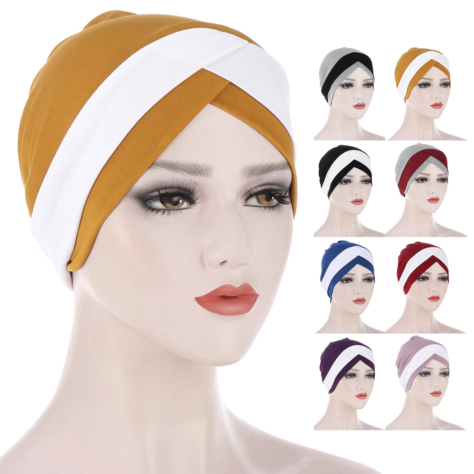Travelwant Turbans for Women Soft Pre Tied Knot Fashion Pleated Turban ...