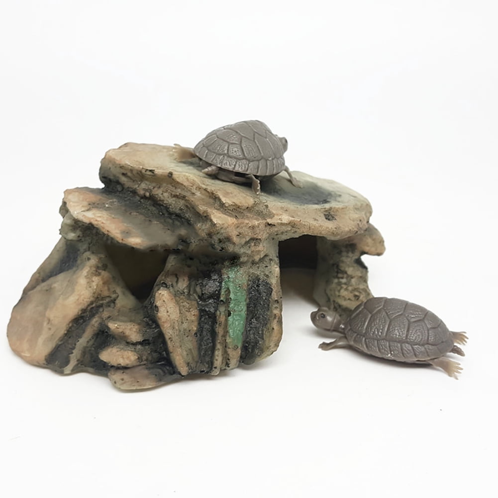 Travelwant Turtle Basking Platform,Tortoise Resin Dock Resting Rock ...