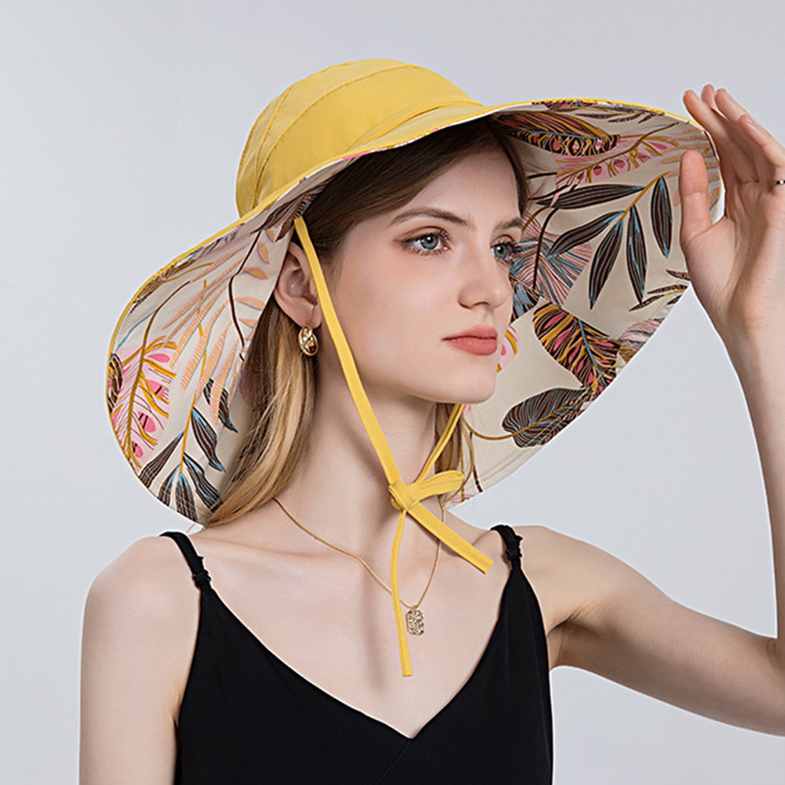 Travelwant UV Wide Brim Sun Hats Cooling Mesh Ponytail Hole Cap ...