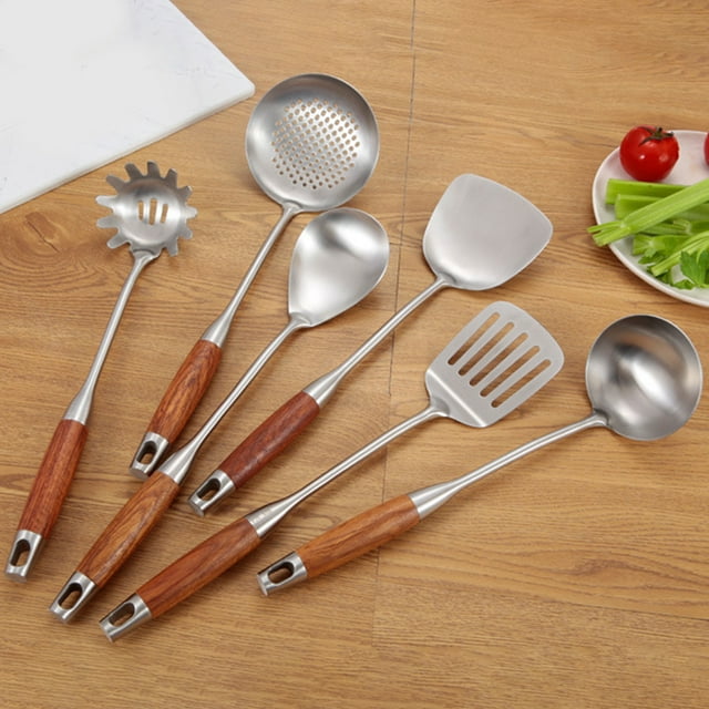 Travelwant Wok Spatula Turner, Metal Spatula Cooking Utensils, Metal ...