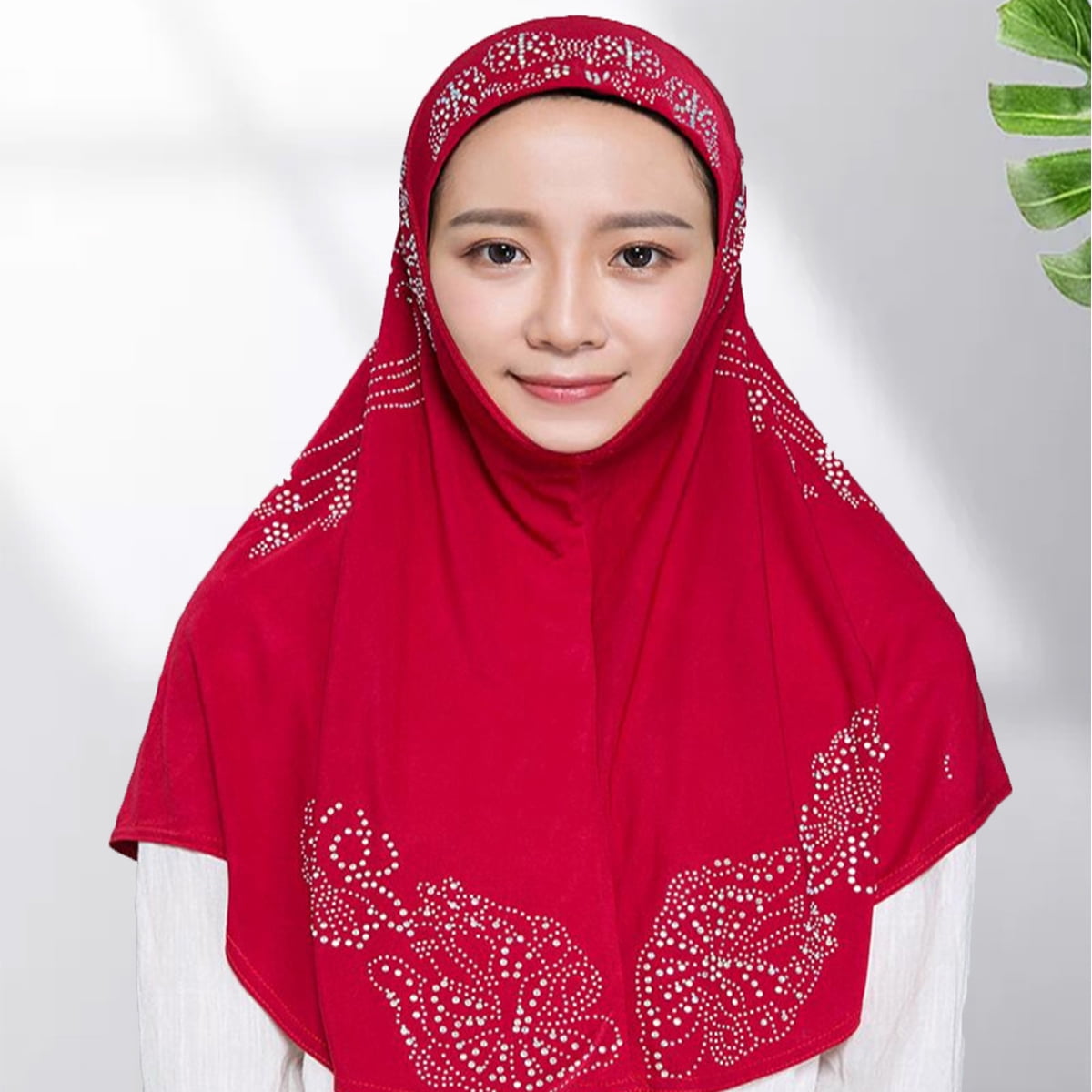 Travelwant Women Soft Chiffon Rhinestone Long Scarf Shawl Fashion ...