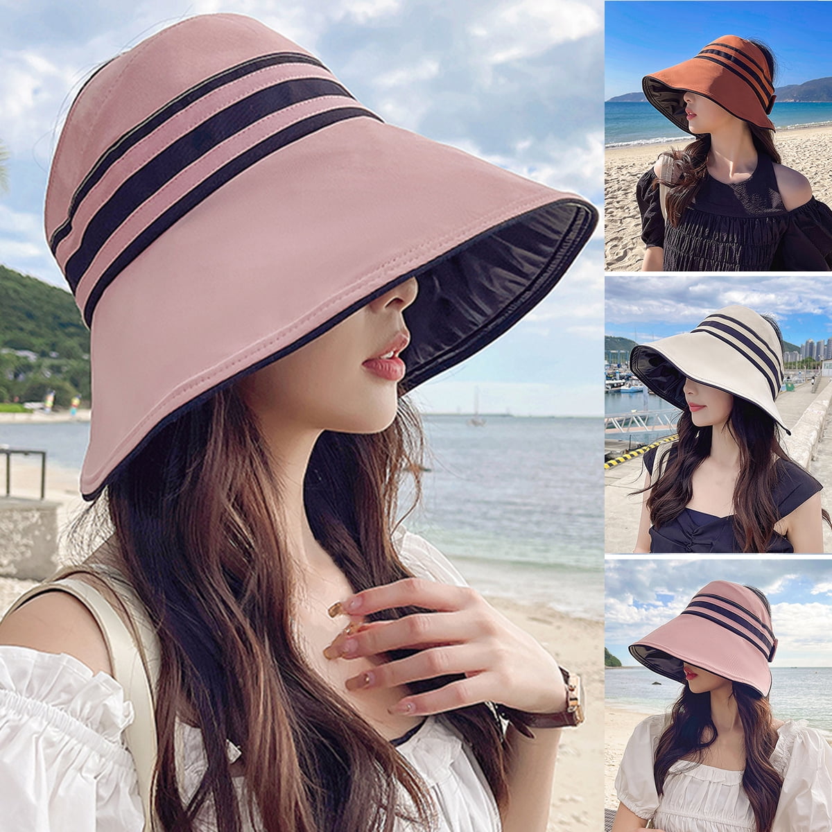 Travelwant Women's Packable Bucket Hat UV Sun Protection Wide Brim ...