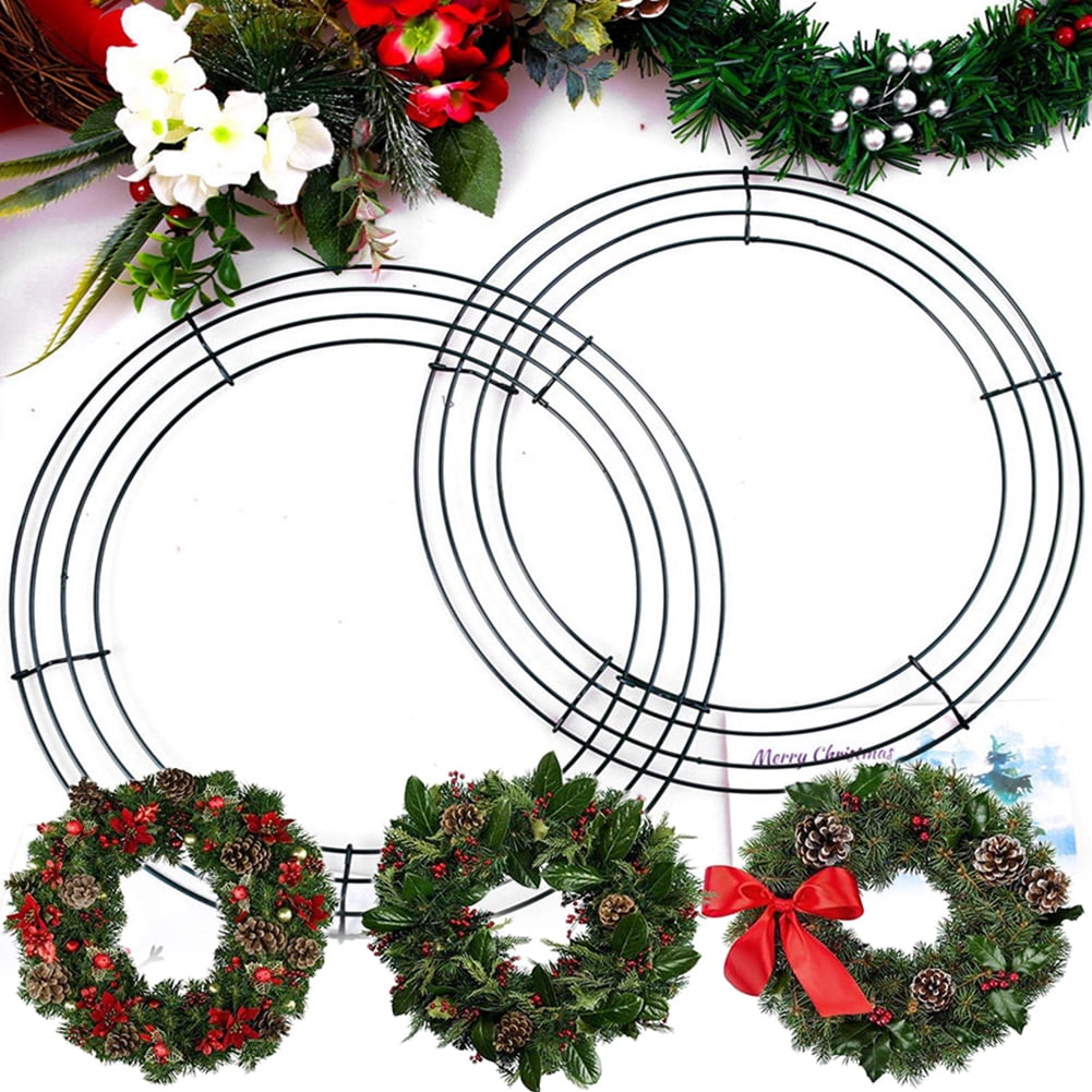 Travelwant Wreath Frame Wire Wreath Frame Christmas Holiday Metal Wire ...