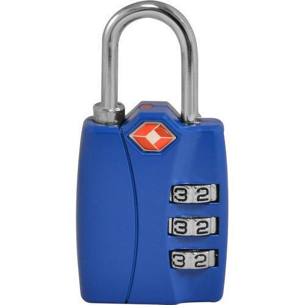 TraverGo 3 Digit Combination Lock, Blue TR1120BL - Walmart.com