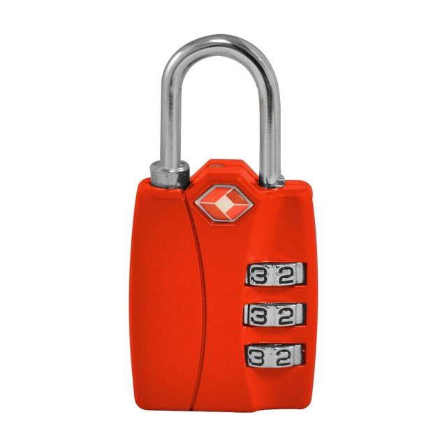 TraverGo 3 Digit Combination Lock, Red TR1120RD - Walmart.com