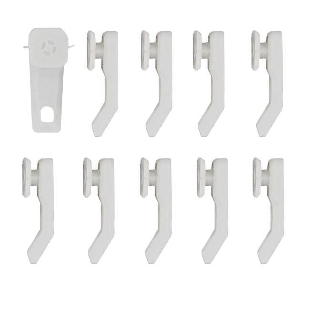 Traverse Rod Slider, White - Set of 10 - Walmart.com