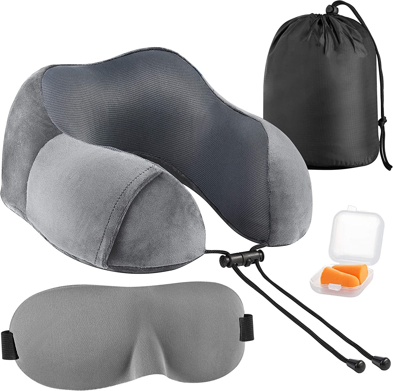 TraverseBySimpson Travel Pillow, Matching Color Eye Mask, 100% Pure ...