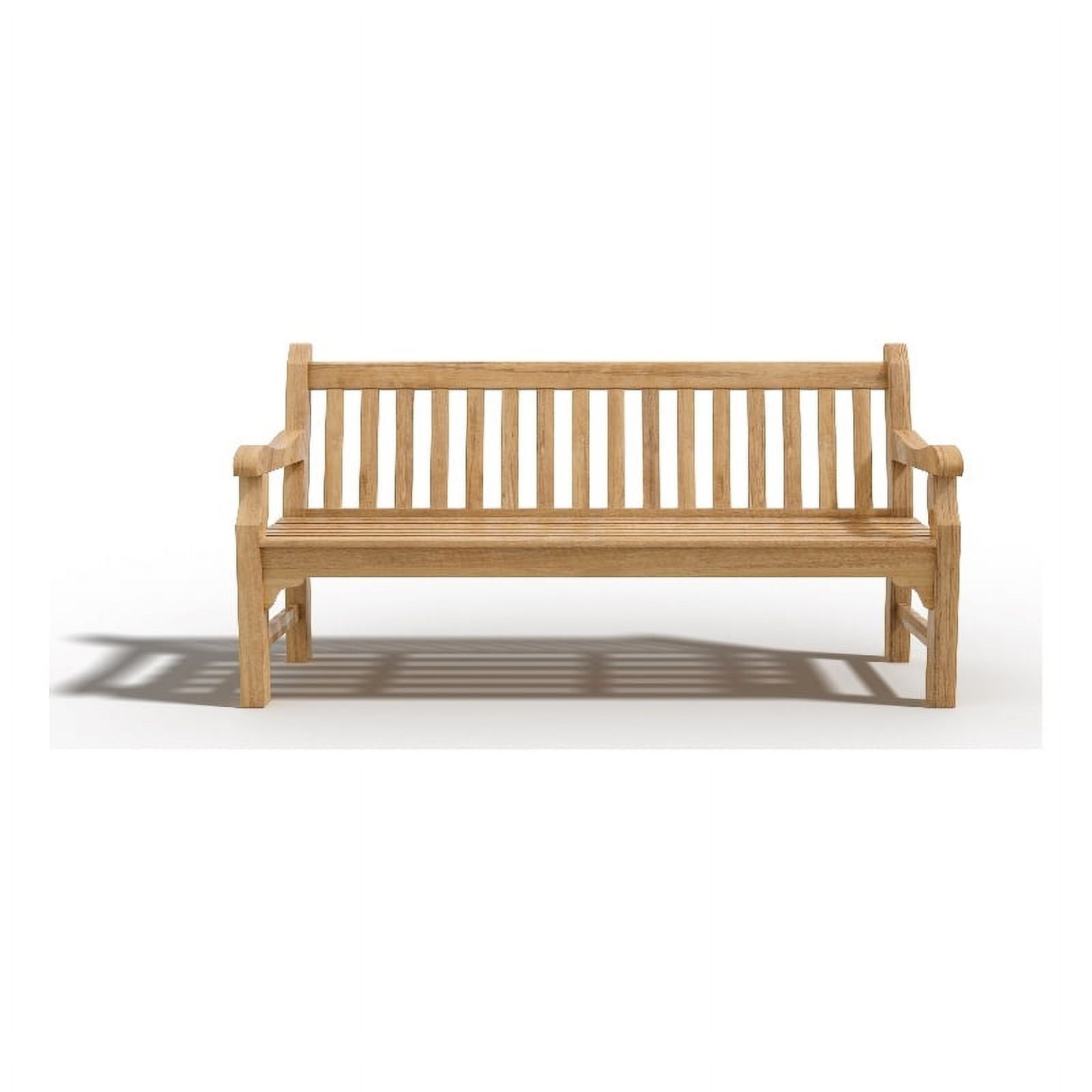 Travert 3-Person Teak Outdoor Bench - Walmart.com
