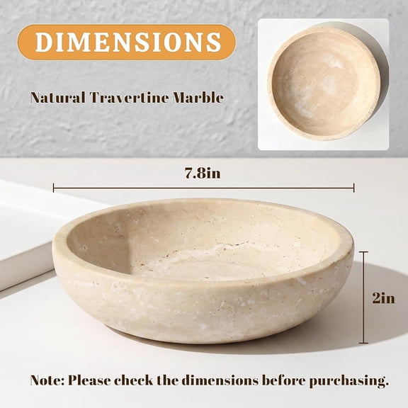 Travertine Bowl