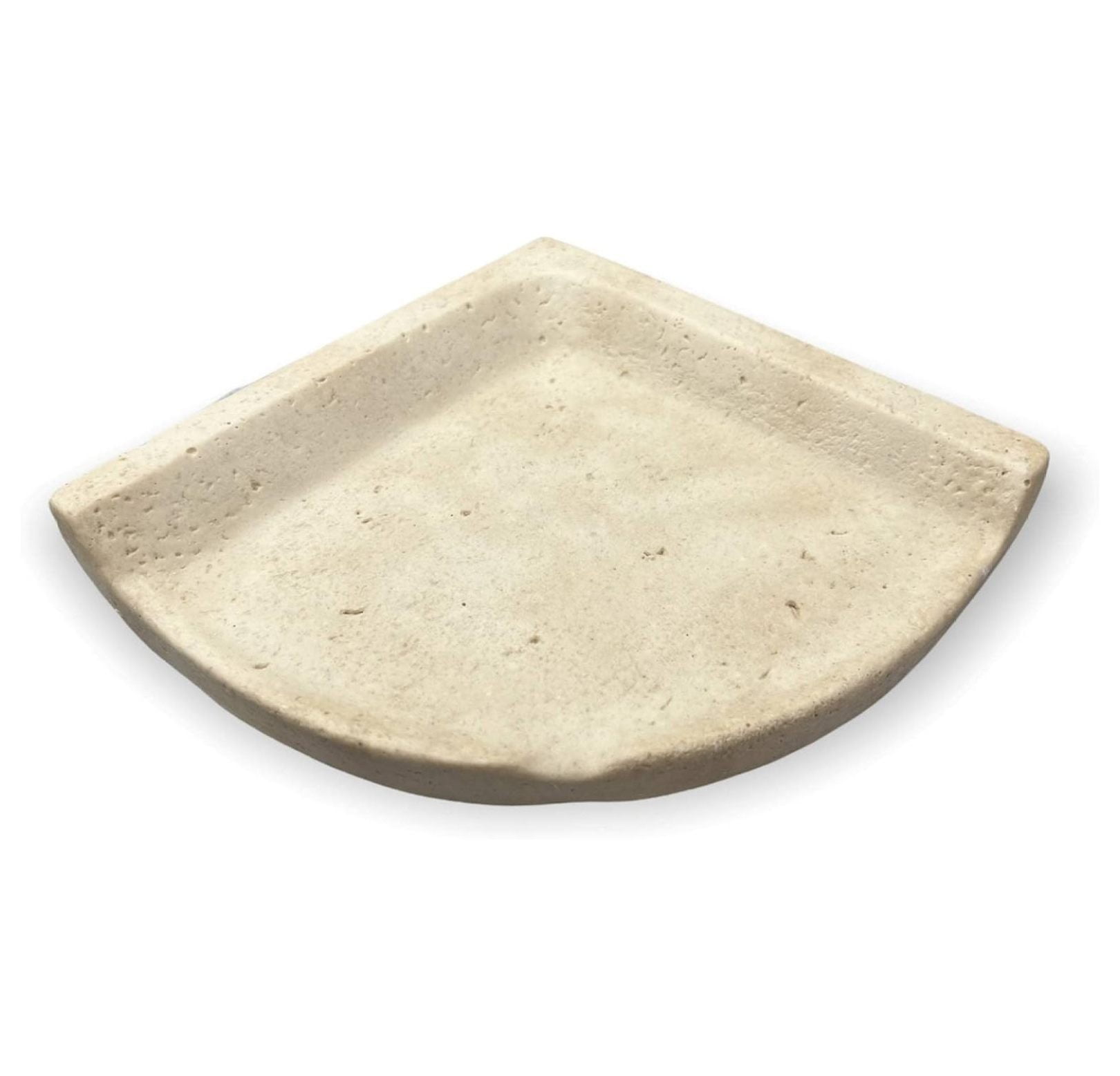 Travertine Resin Corner Shelf - Bathroom Corner Shelves - Light ...