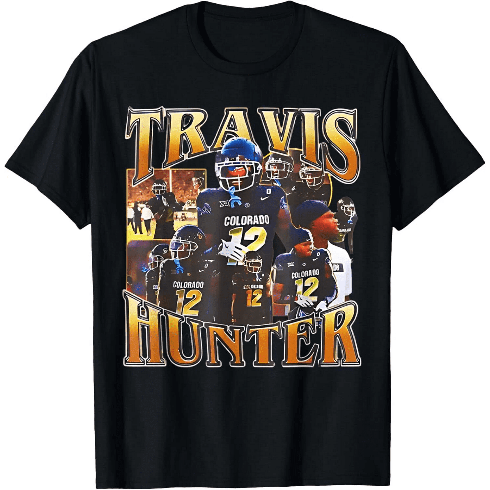 Travis Hunter Action Shot Graphic Top – Dynamic Sports Style Apparel ...