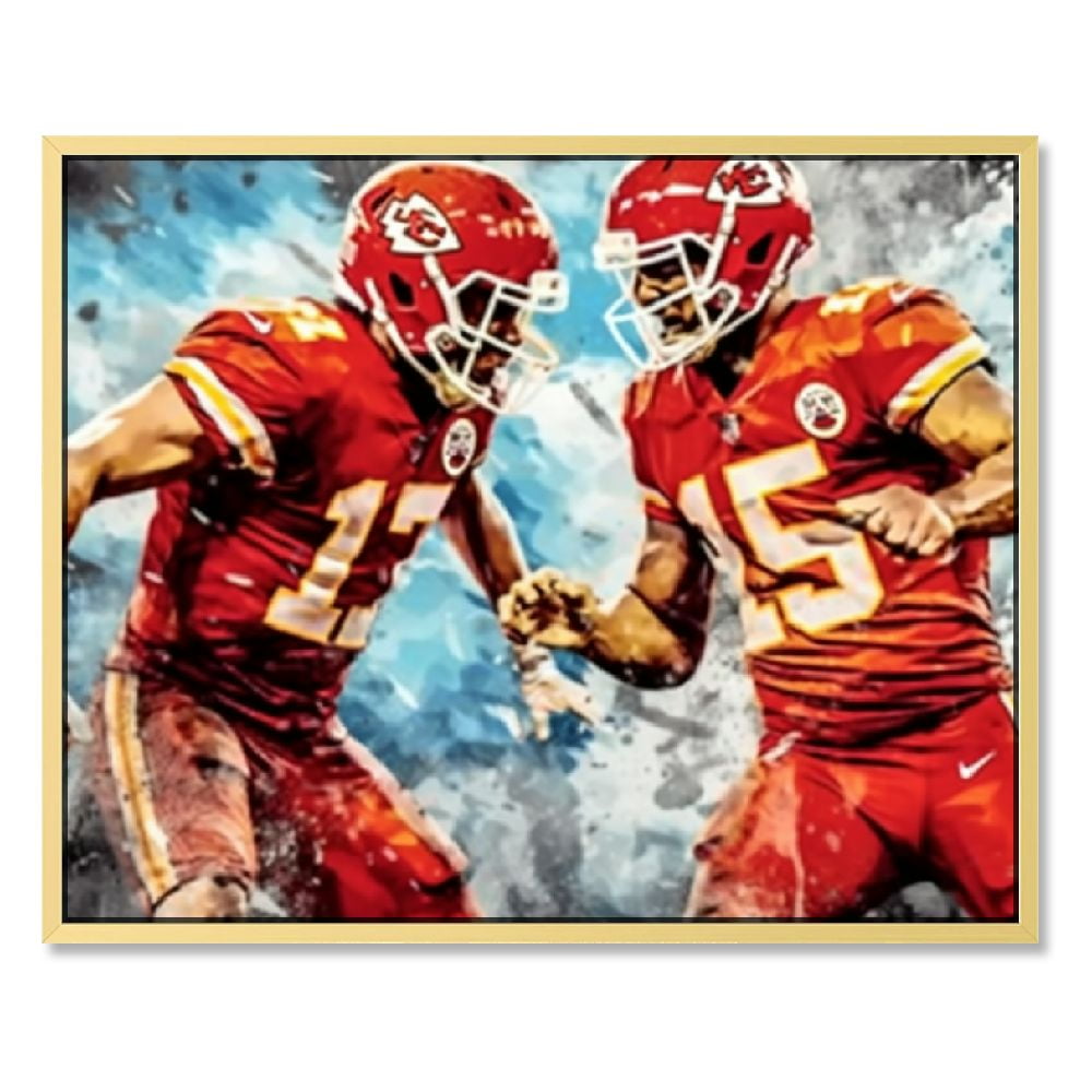 Travis Kelce And Patrick Mahomes For Wall Paper Posters Chief Canvas ...
