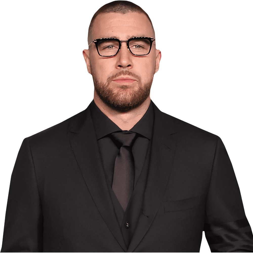 Travis Kelce (Black Suit) Half Body Buddy Cutout - Walmart.com
