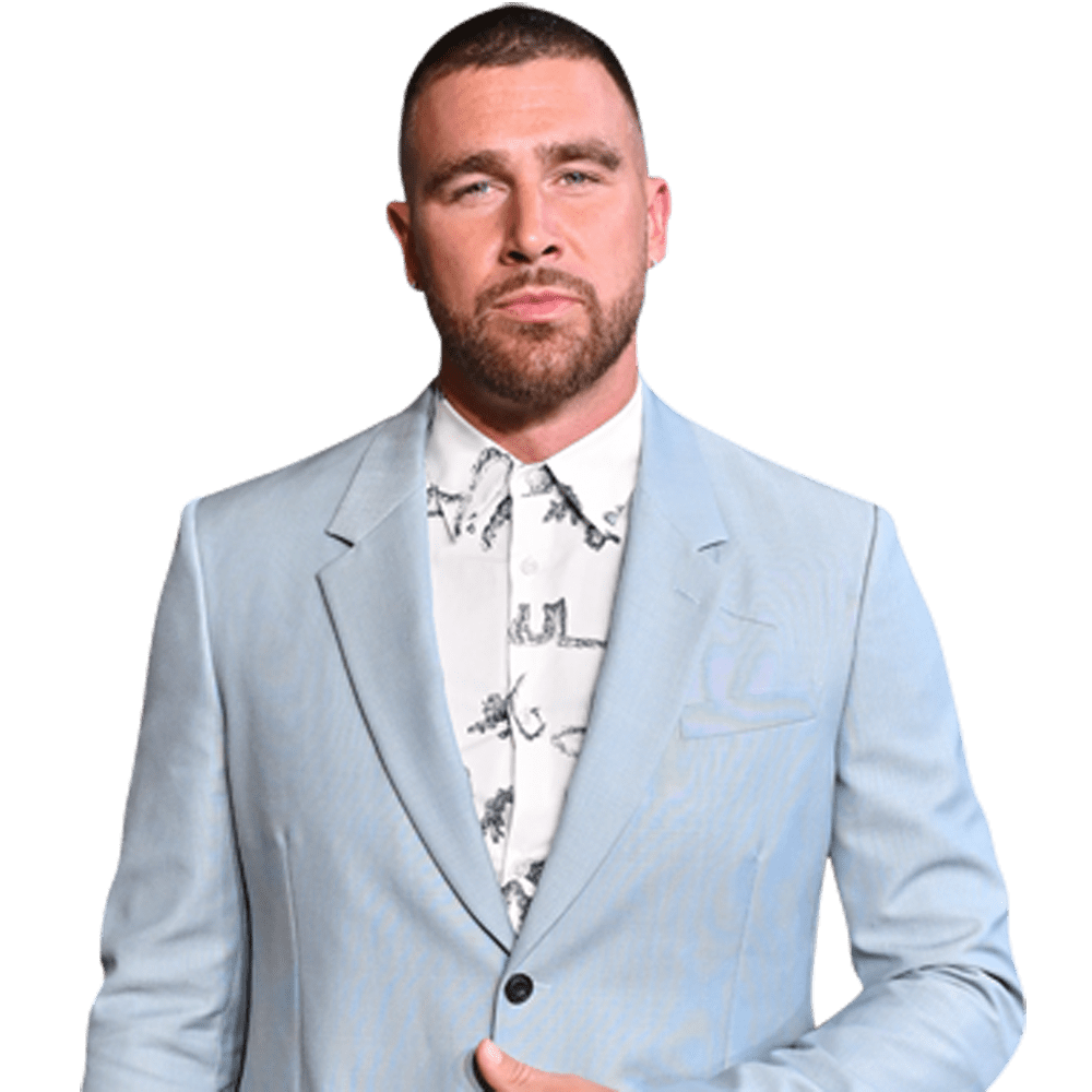 Travis Kelce (Blue Suit) Half Body Buddy Cutout - Walmart.com