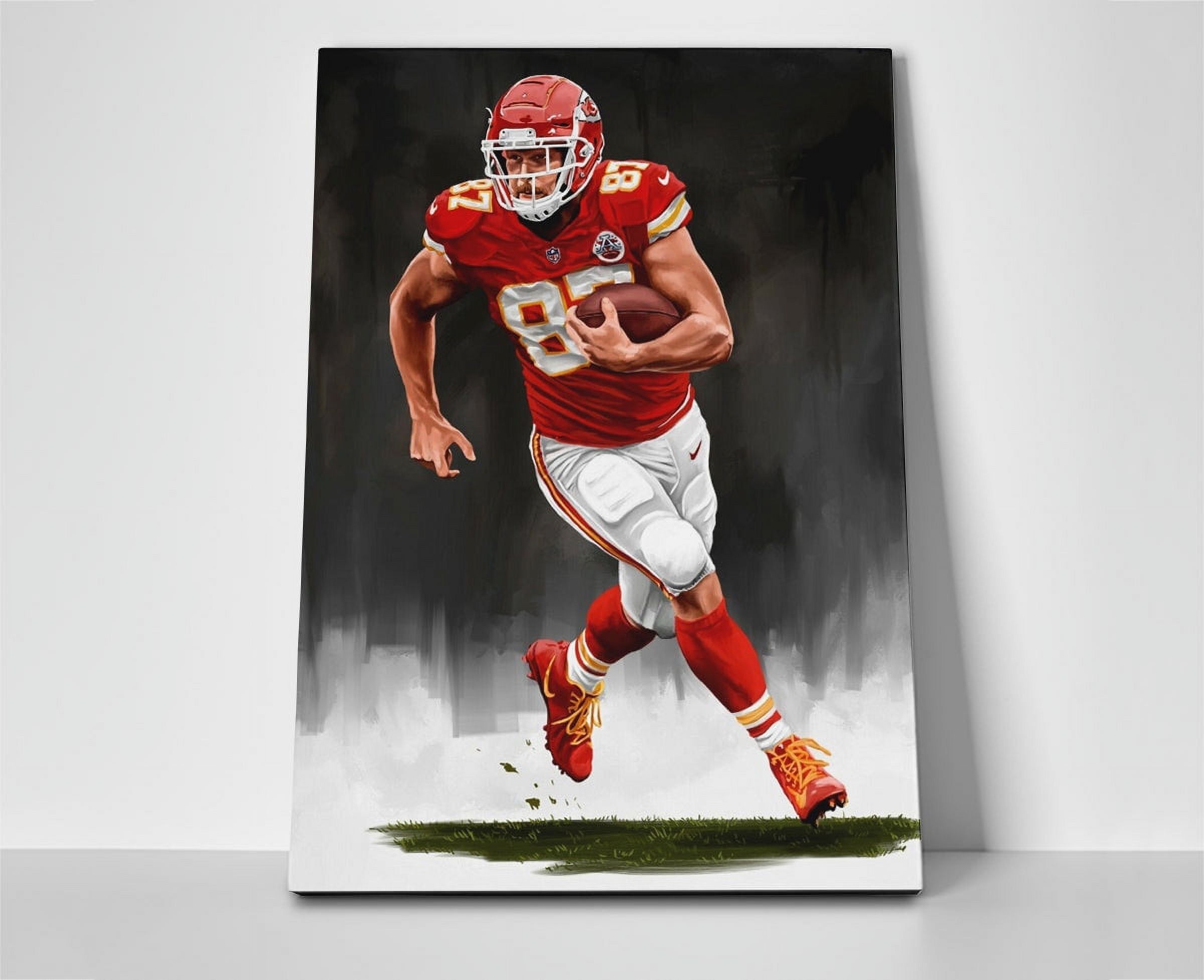 Travis Kelce Painting Poster or Wrapped Canvas - Walmart.com