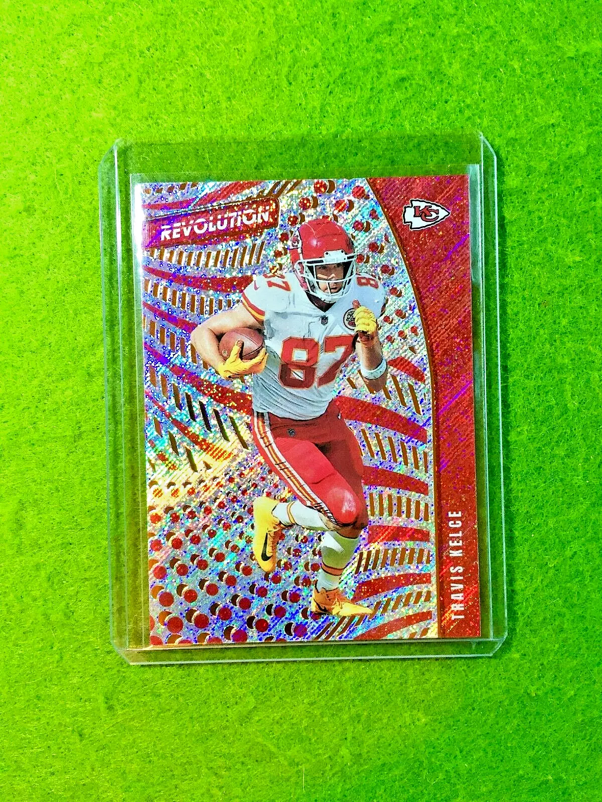 Travis Kelce SILVER PRIZM SP RAPTURE CARD KC CHIEFS 2021 Revolution ...