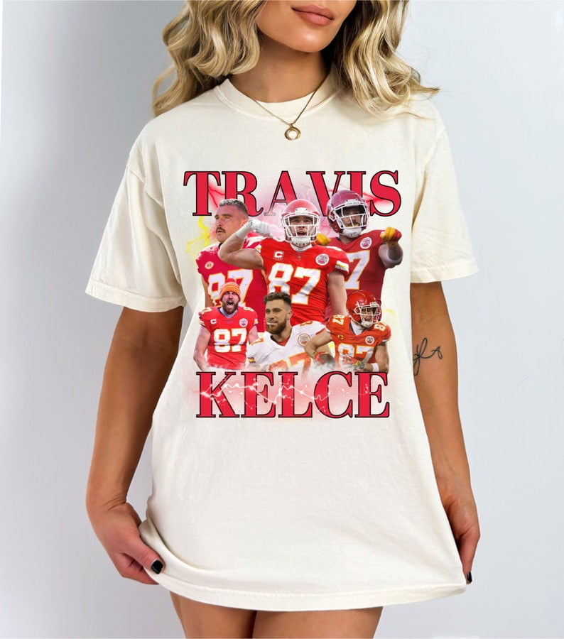 Travis Kelce Vintage Retro Style Bootleg Shirt Unisex, Kansas City ...