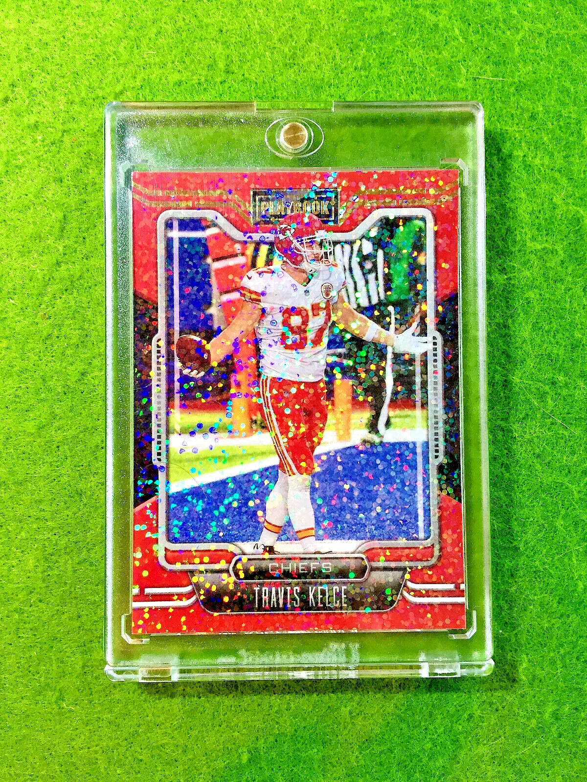Travis Kelce WHITE SPARKLE PRIZM SP CARD CHIEFS SSP 2021 Playbook ...