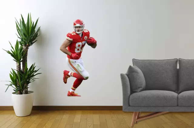Travis Kelce Wall Sticker, Kc Kansas City Football Team Vinyl Soccer ...