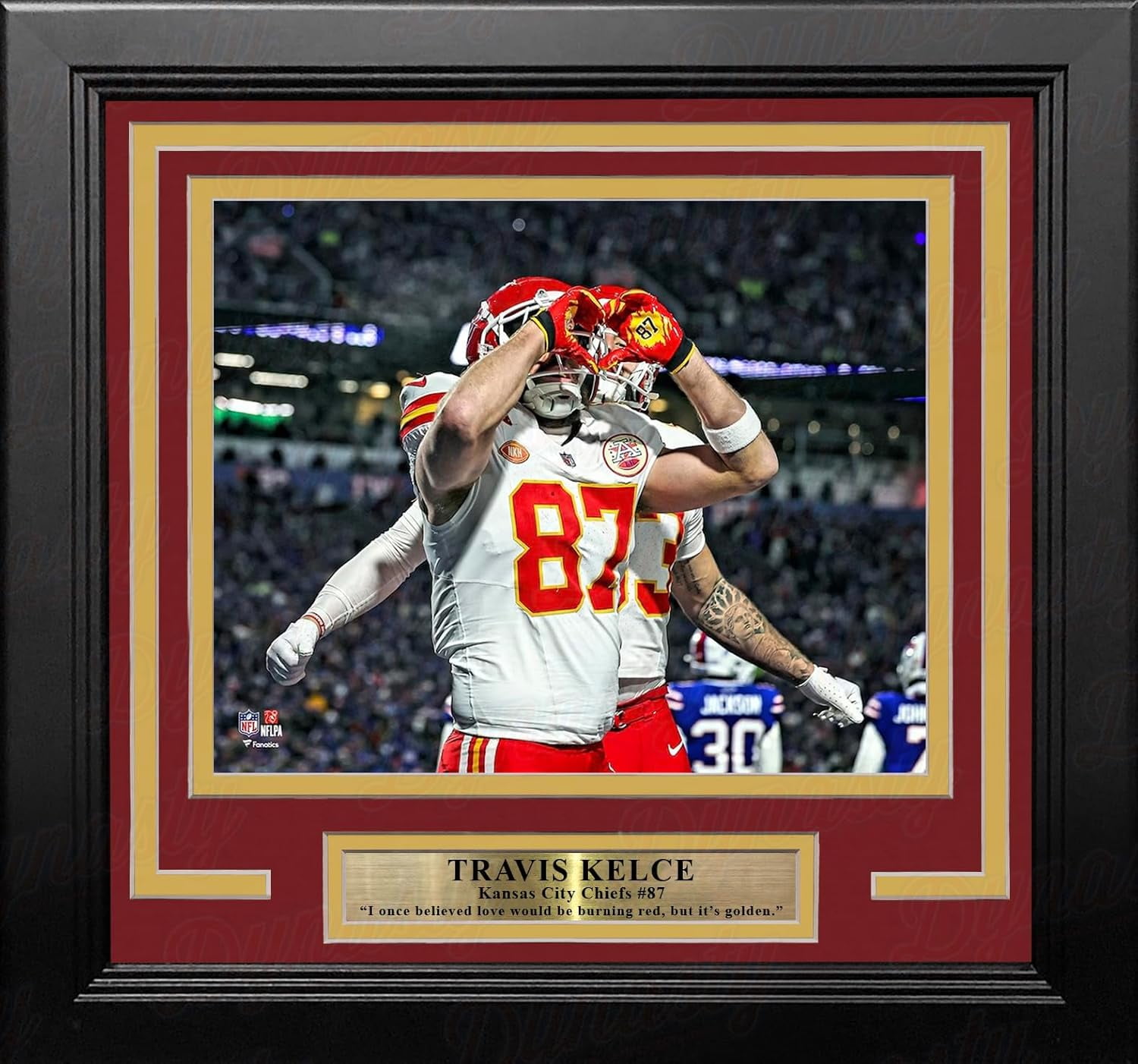Travis Kelce in Action Kansas City Chiefs 8" x 10" Framed Football ...