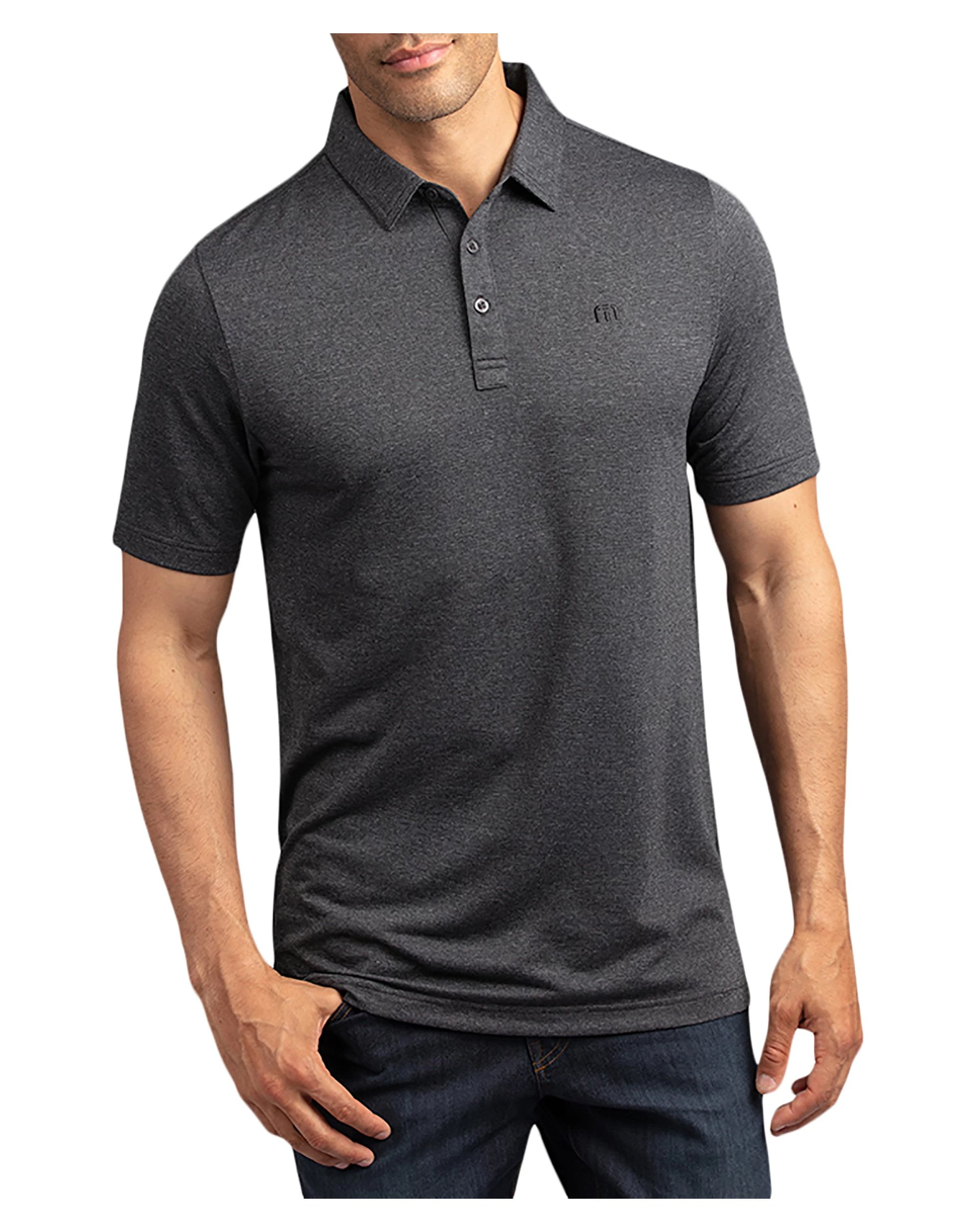 Travis Mathew Men's Prestige Pure Performance Polo Large Brilliant Blue ...