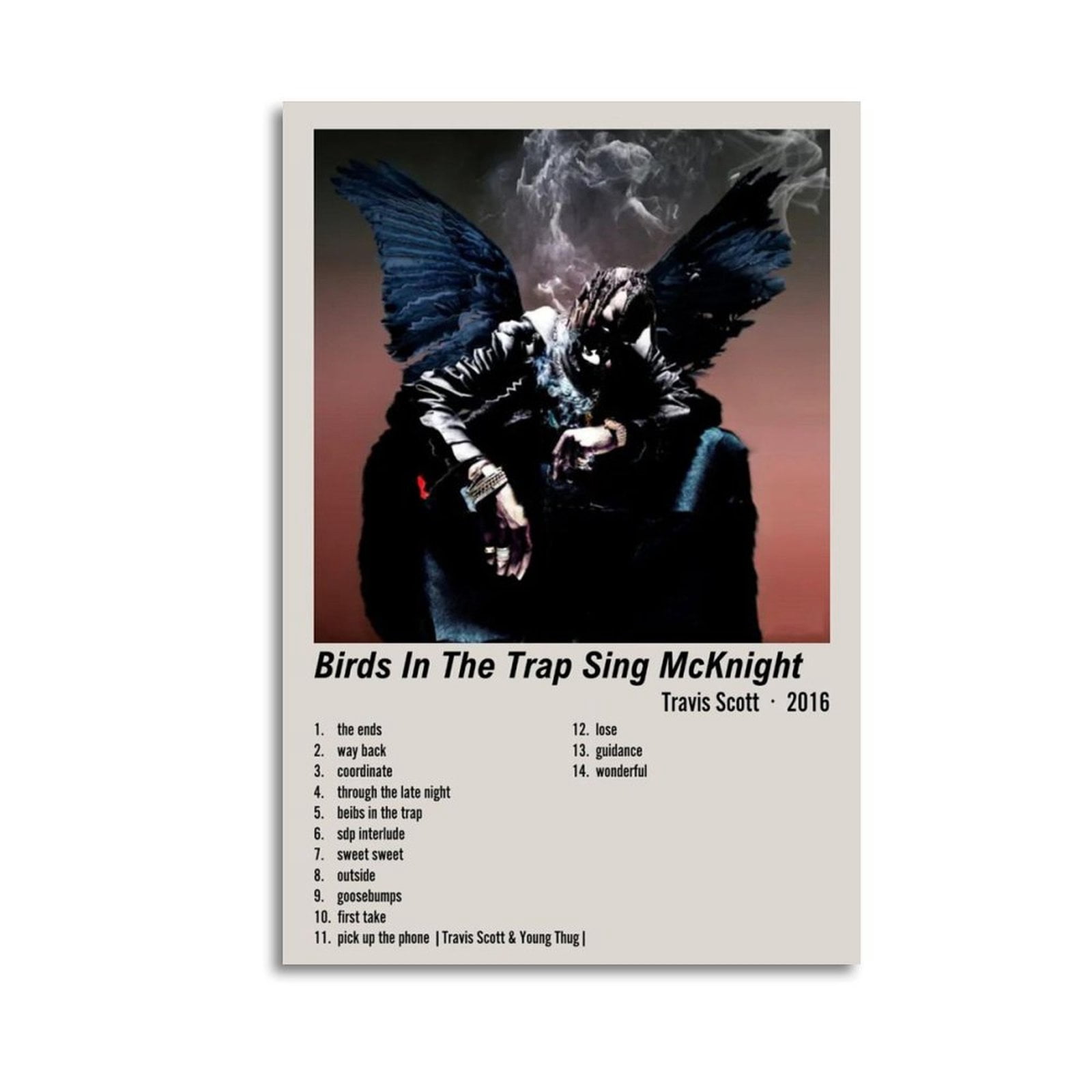 Travis Scott Birds in The Trap Sing McKnight Poster Wall Art Decoration ...