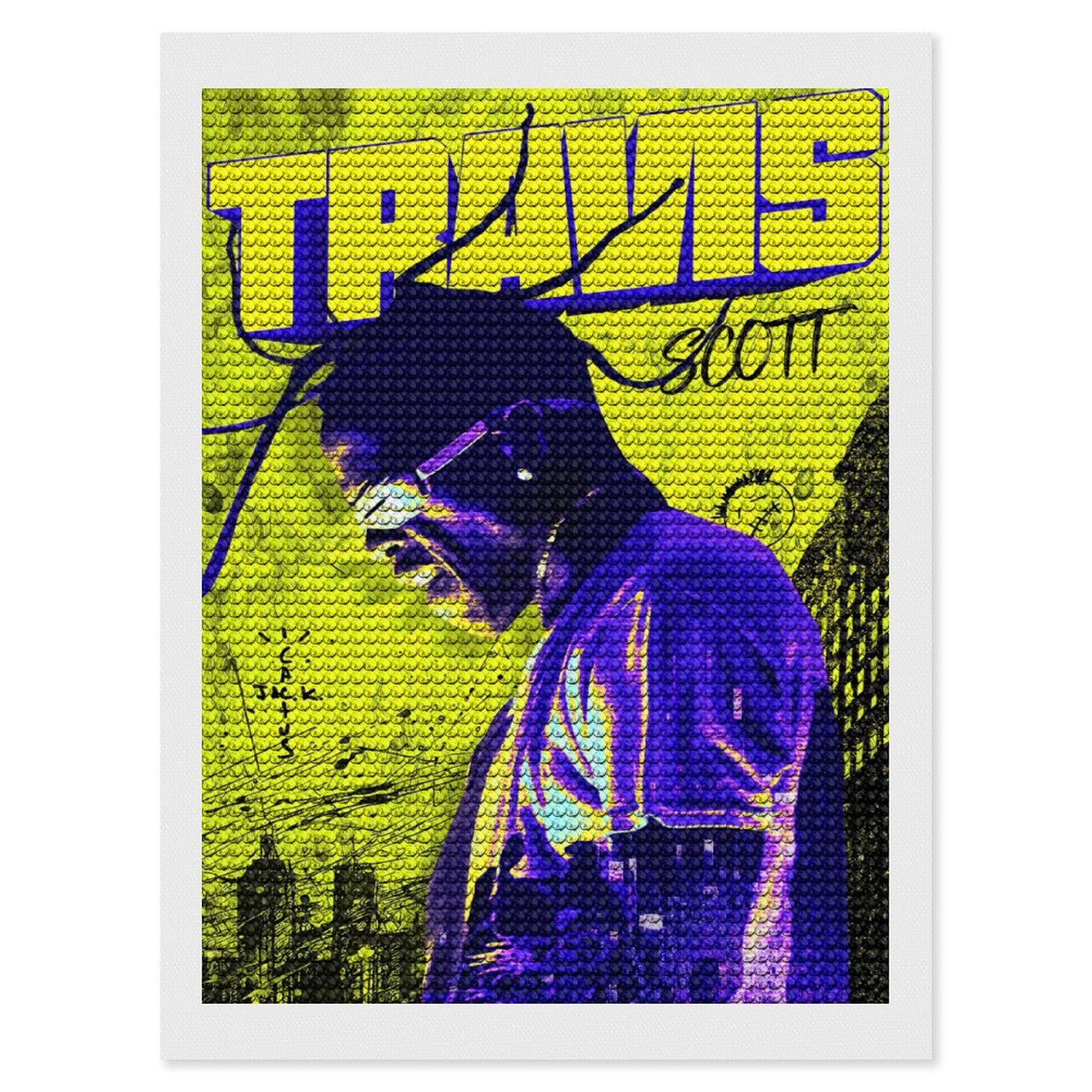 Travis Scott Cartoon diamond painting suitable for home wall decoration ...