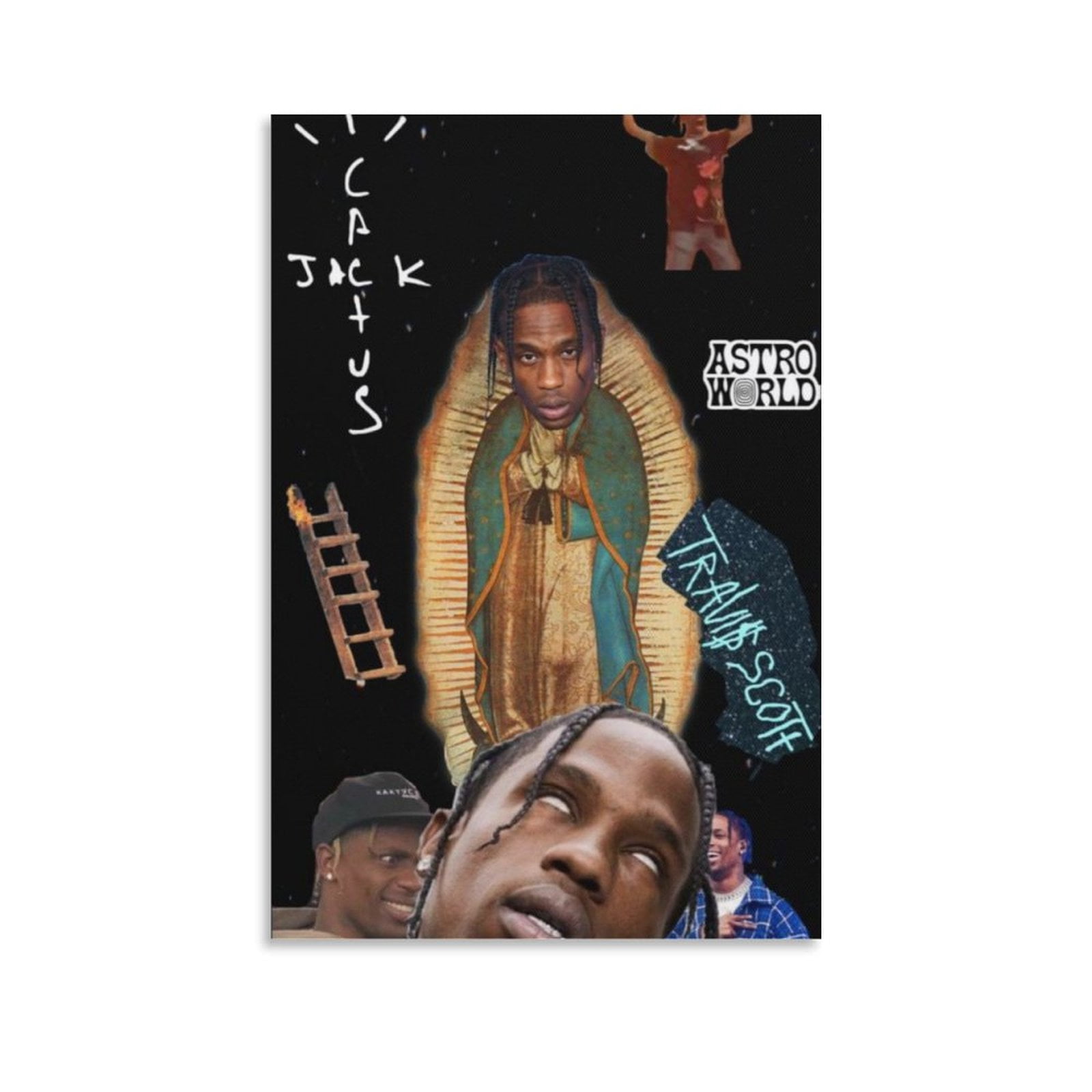 Travis Scott Poster Hip Hop Rapper Room Decor Travis Scott Merch ...
