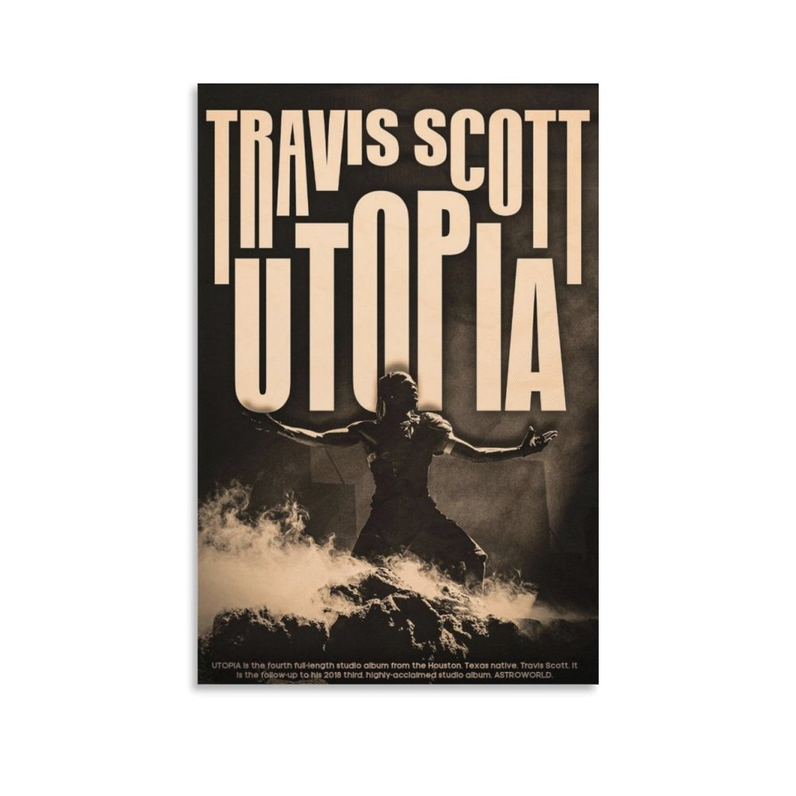Travis Scott Poster Hip Hop Rapper Room Decor Travis Scott Merch ...