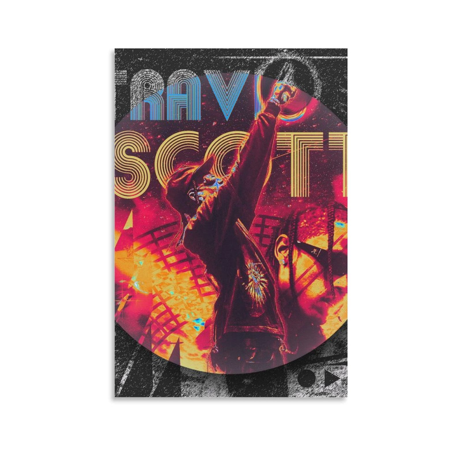 Travis Scott Poster Hip Hop Rapper Room Decor Travis Scott Merch ...