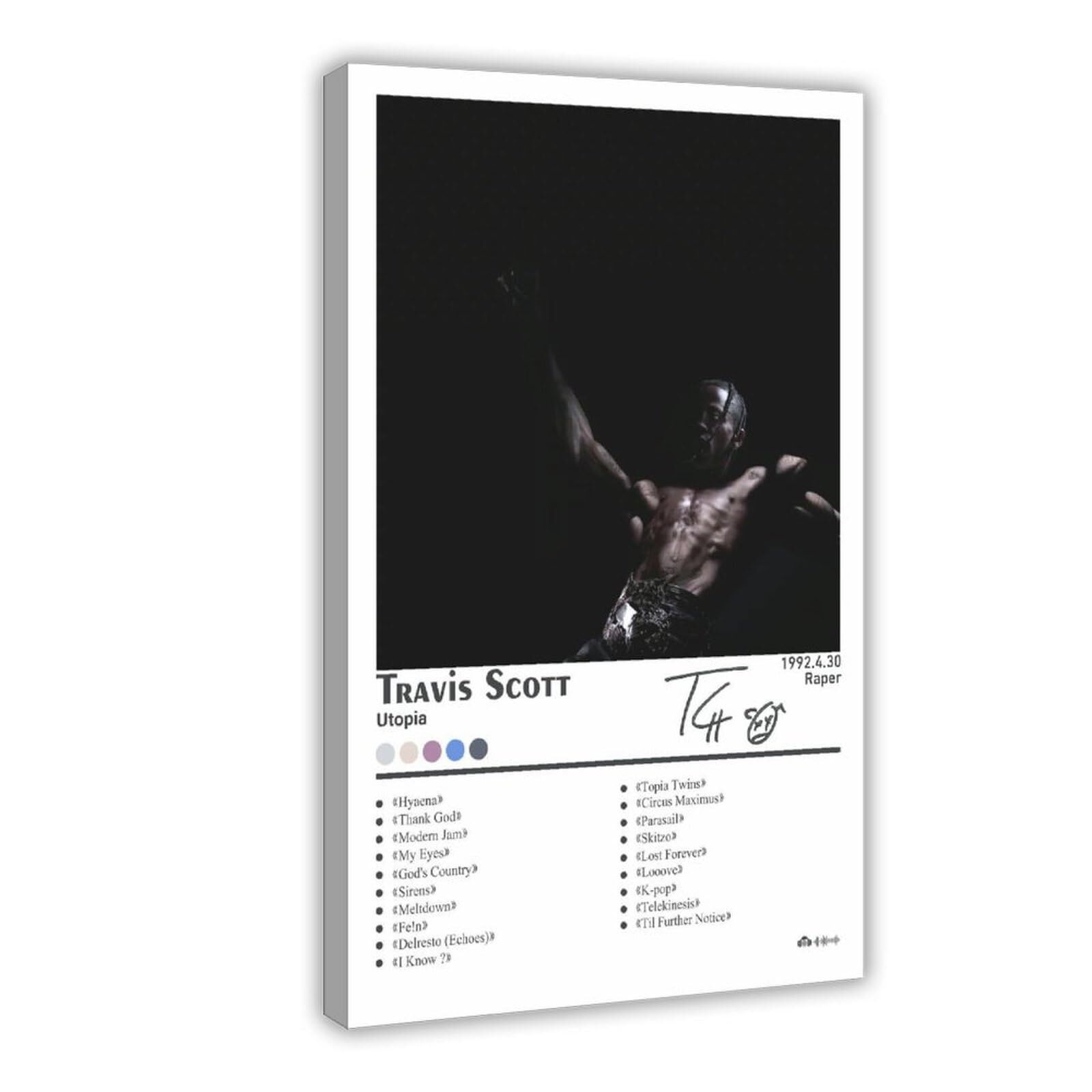 Travis Scott Poster Utopia Music Album Cover Canvas Poster Canvas ...