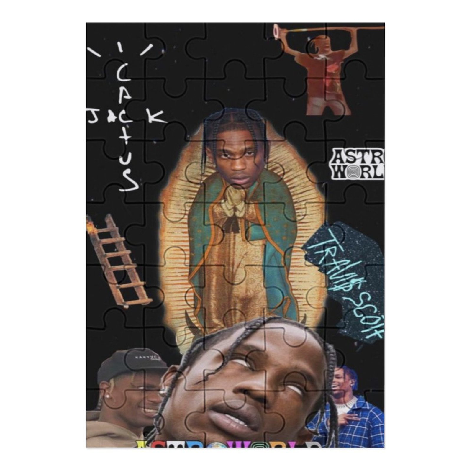 Travis Scott Puzzles for Cartoon Child Home Entertainment 35 - Walmart.com