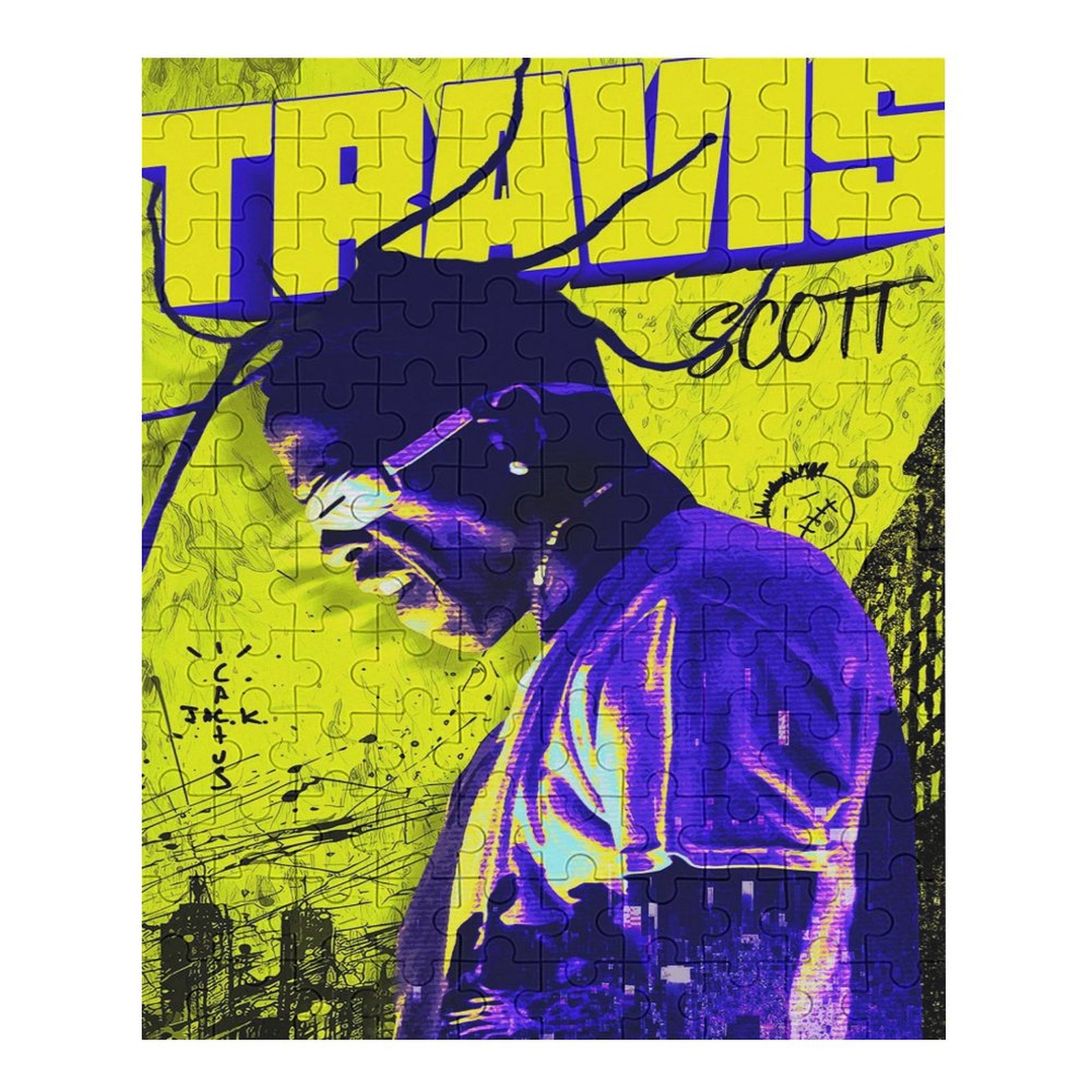 Travis Scott Puzzles for Cartoon Child Home Entertainment 70 - Walmart.com