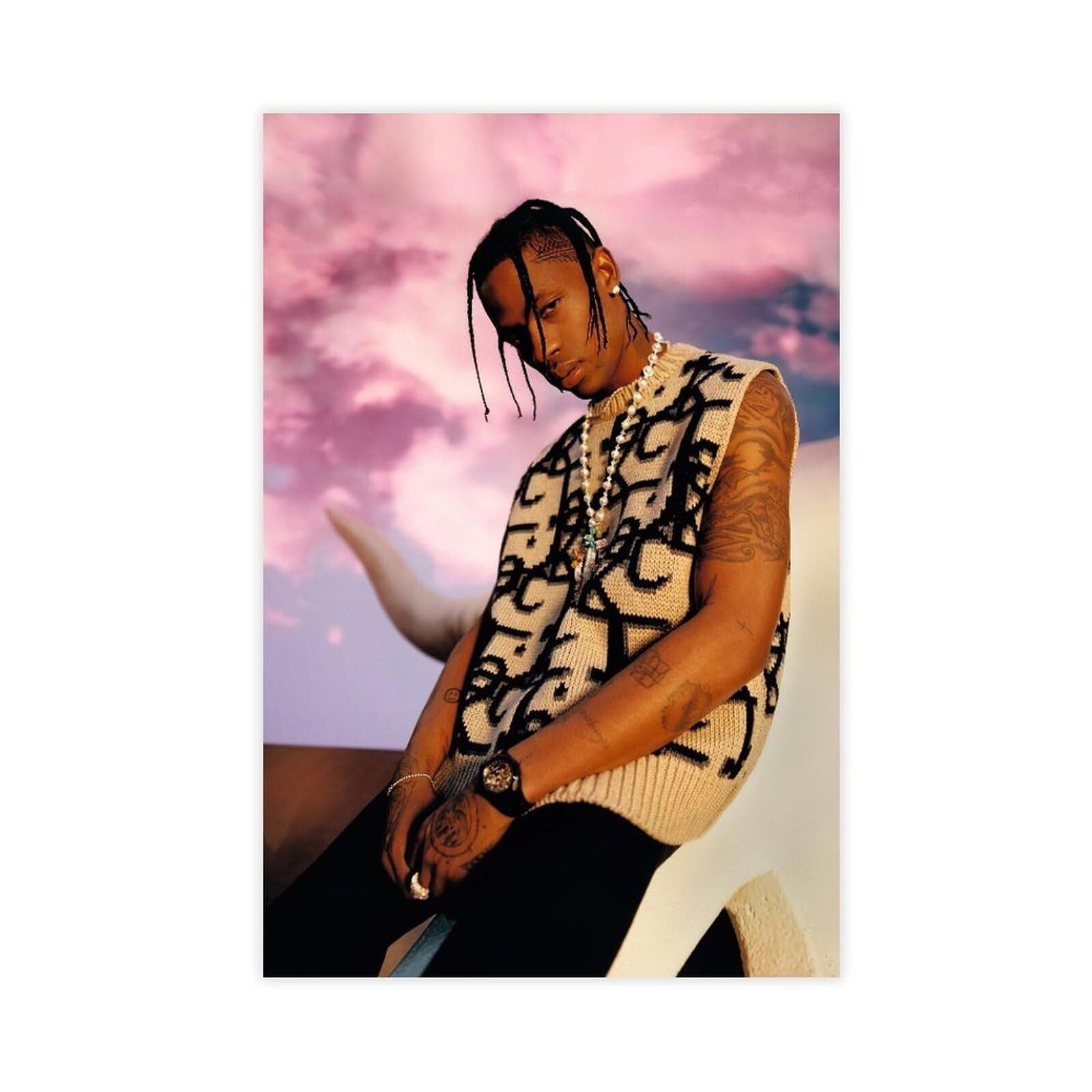 Travis Scott Rapper Music (10) Canvas Poster Wall Art Decor Print ...