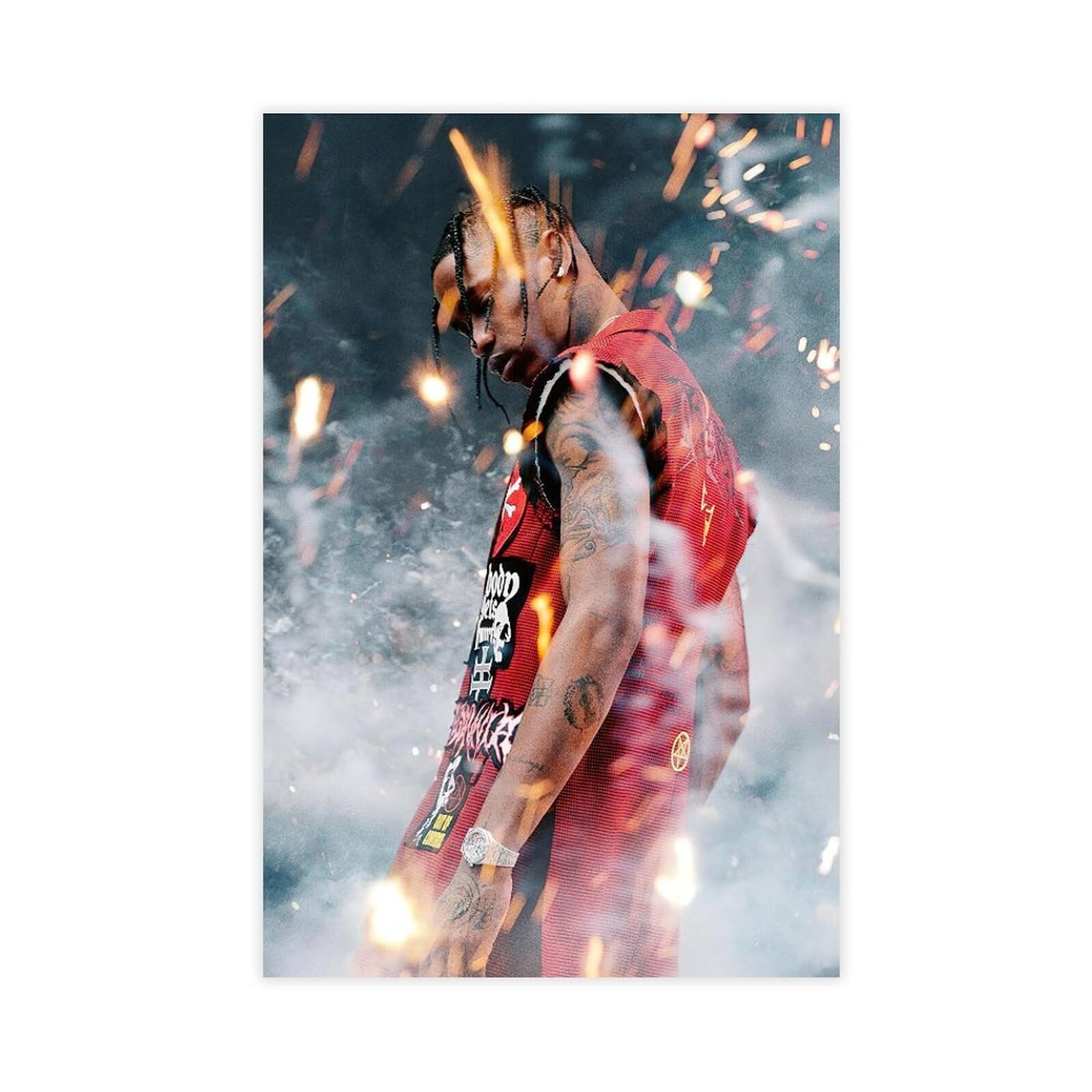 Travis Scott Rapper Music (11) Canvas Poster Wall Art Decor Print ...