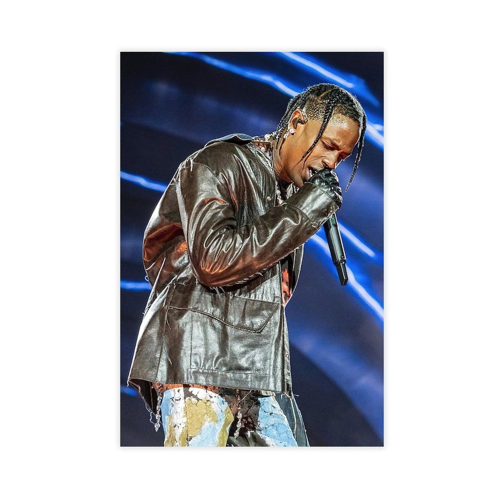 Travis Scott Rapper Music (14) Canvas Poster Bedroom Decor Landscape ...