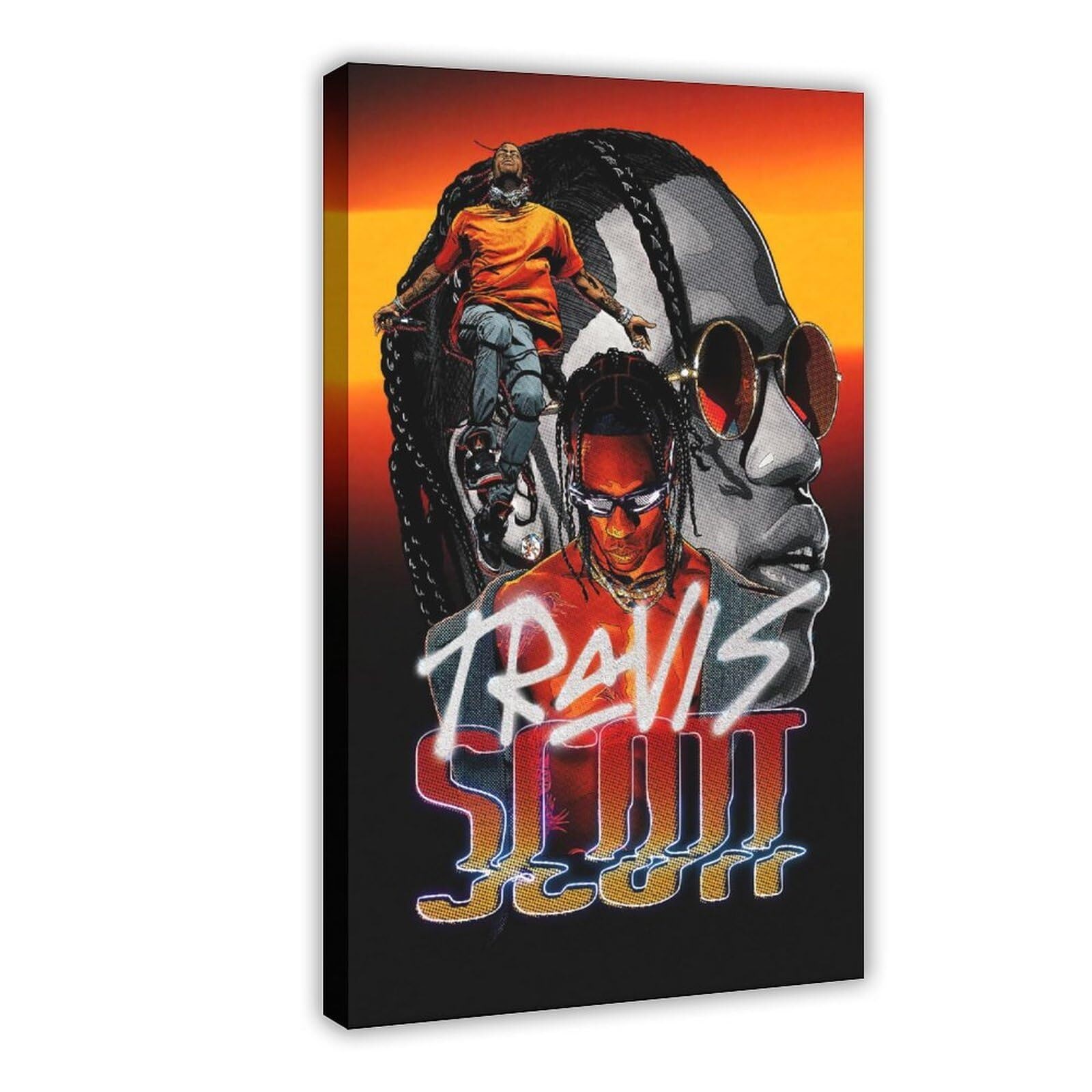 Travis Scott Rapper Music (3) Canvas Poster Wall Art Decor Print ...